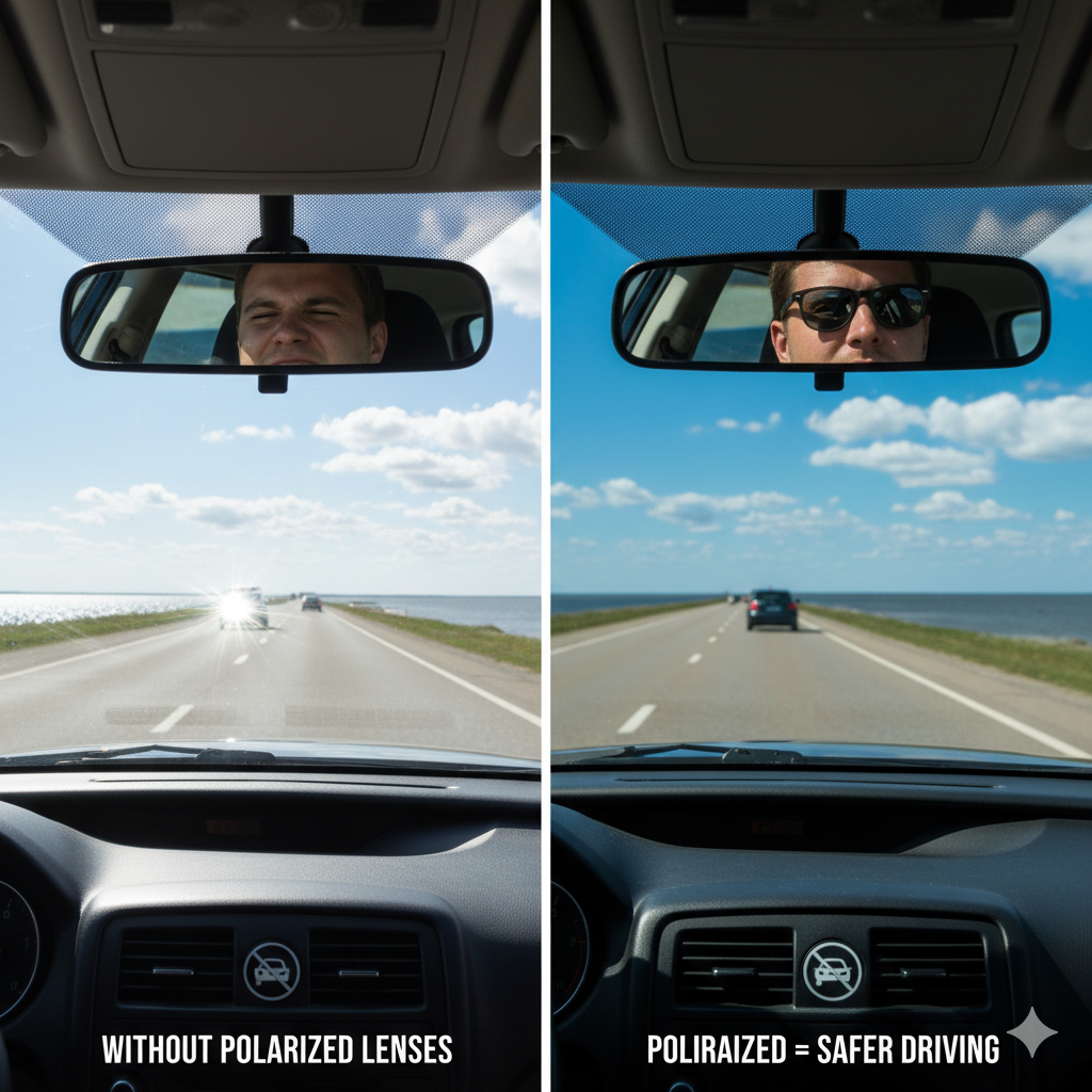 Why Polarized Sunglasses Reduce Glare for Driving | Wholesale Option ...
